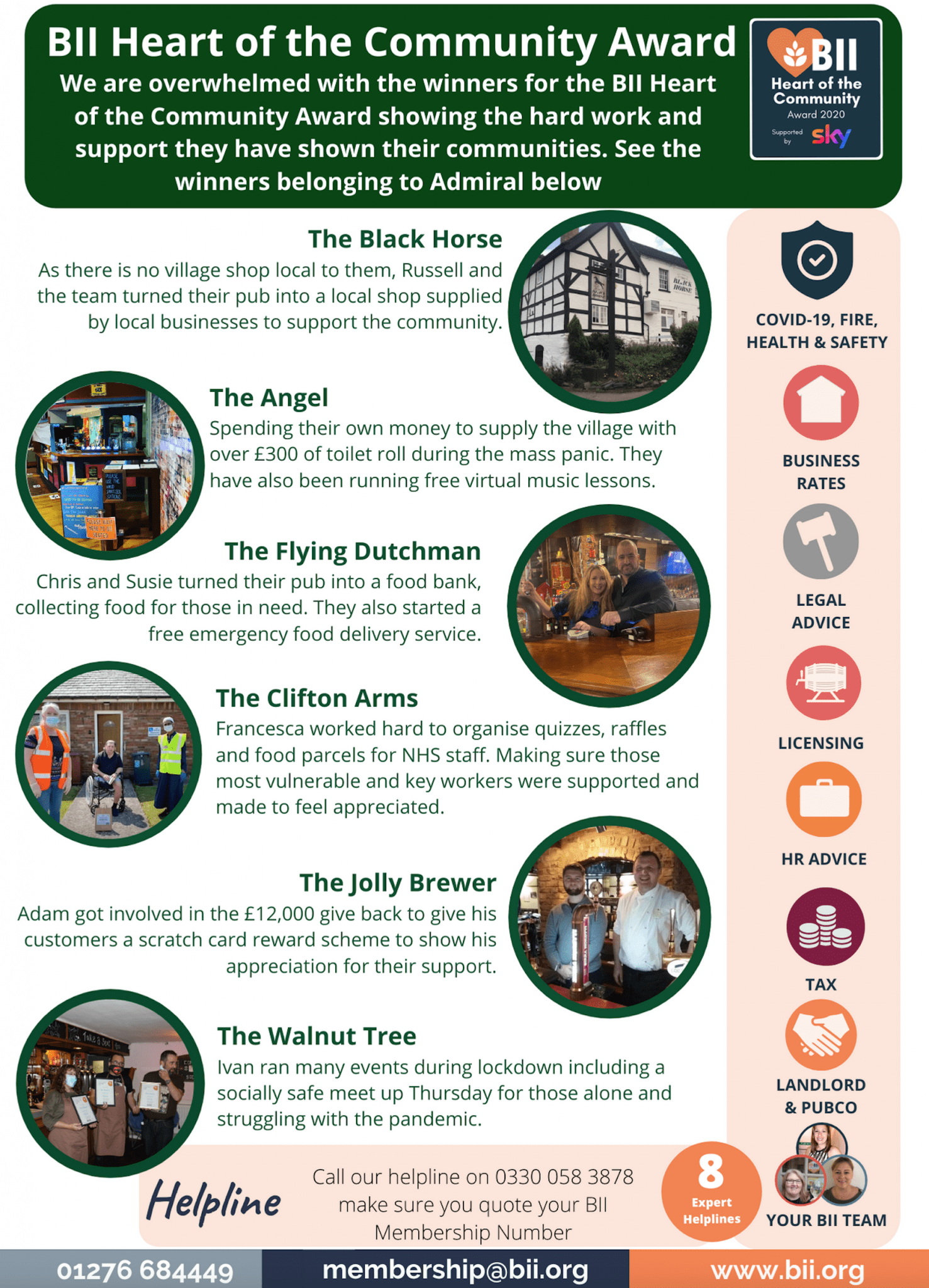 BII Heart of the Community Award - Admiral Taverns